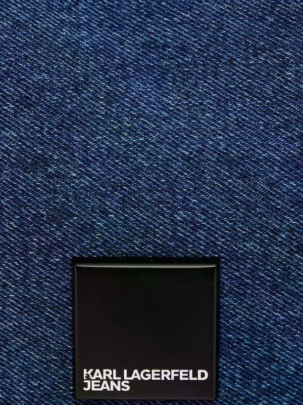Karl Lagerfeld Denim Half-moon Messenger Bag