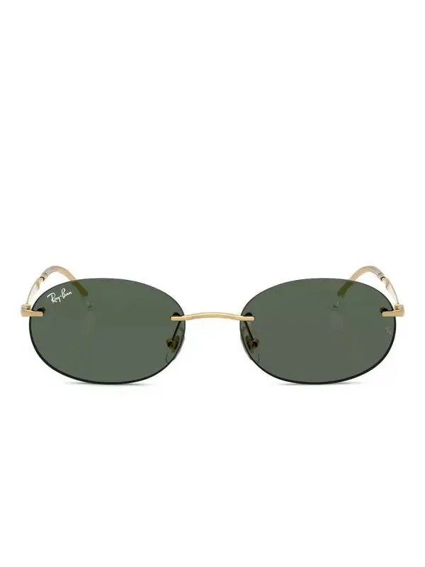 Ray-ban Oval-frame Sunglasses - Gold