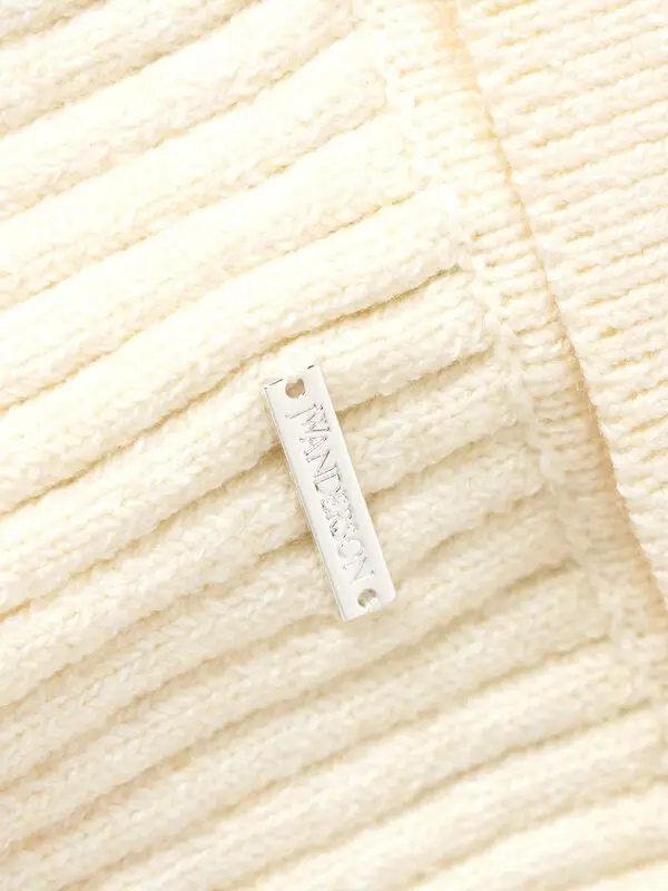 JW Anderson Cable-knit Polo Shirt - Neutrals