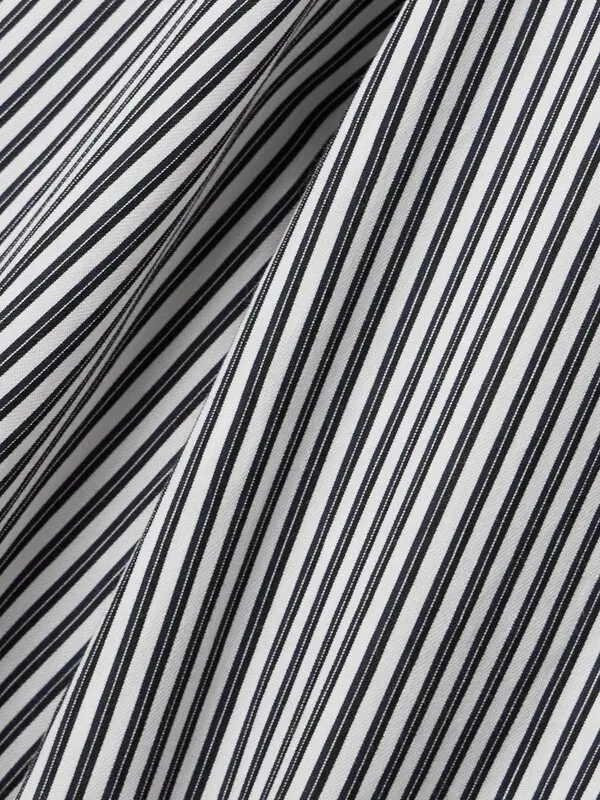 AGOLDE Aris Striped Crepe Shirt