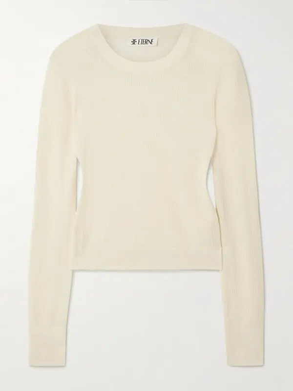 Eterne Clark Ribbed Cashmere Sweater