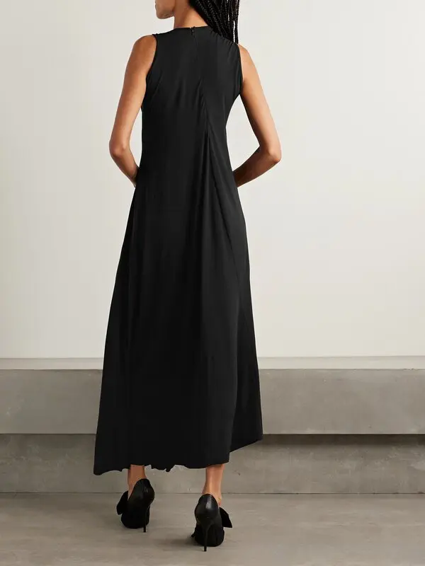 Balenciaga Draped Stretch-jersey Midi Dress