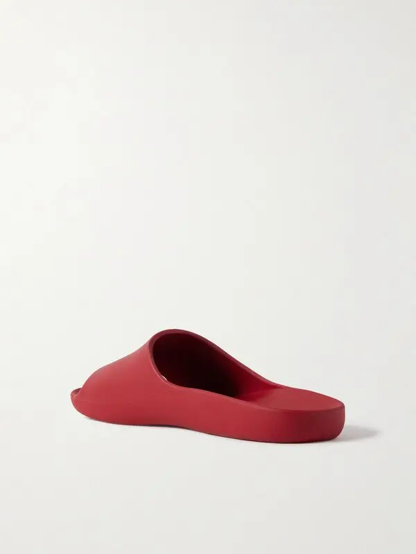 THE ROW Ama Rubber Slides - Red