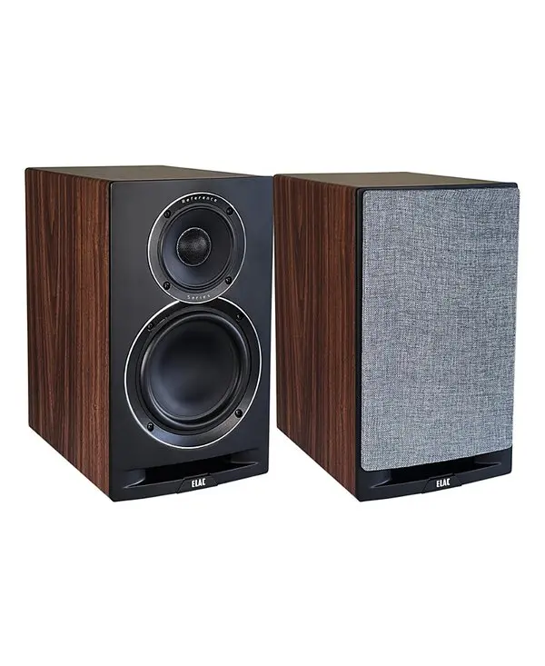 ELAC Ubr62 6.5 Inch Bookshelf Speakers Pair - Walnut