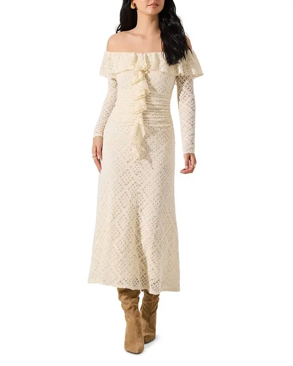 Astr The Label Dorian Dress - Cream