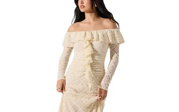 Astr The Label Dorian Dress - Cream