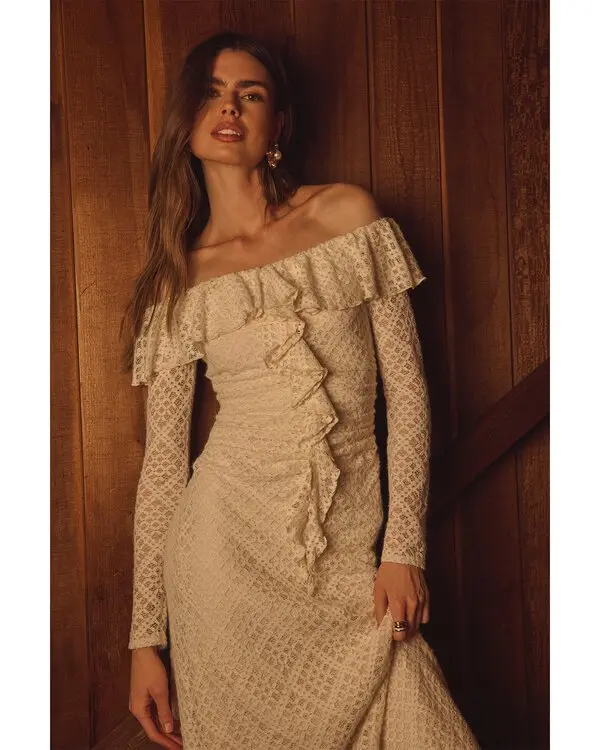Astr The Label Dorian Dress - Cream