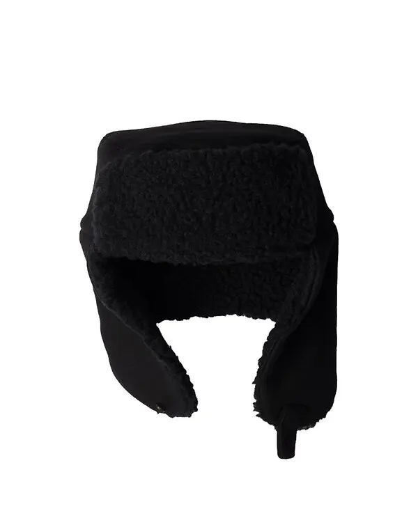 Prada Cloth Trapper Hat - Black