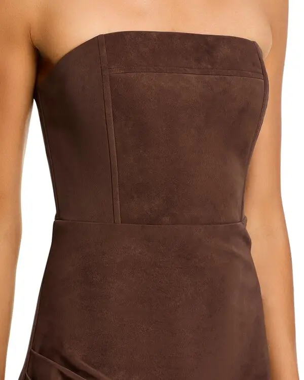Alfie Faux Suede Maxi Dress