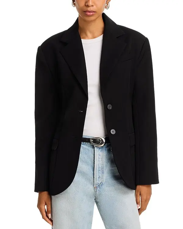 Line & Dot Ida Hourglass Blazer - Black
