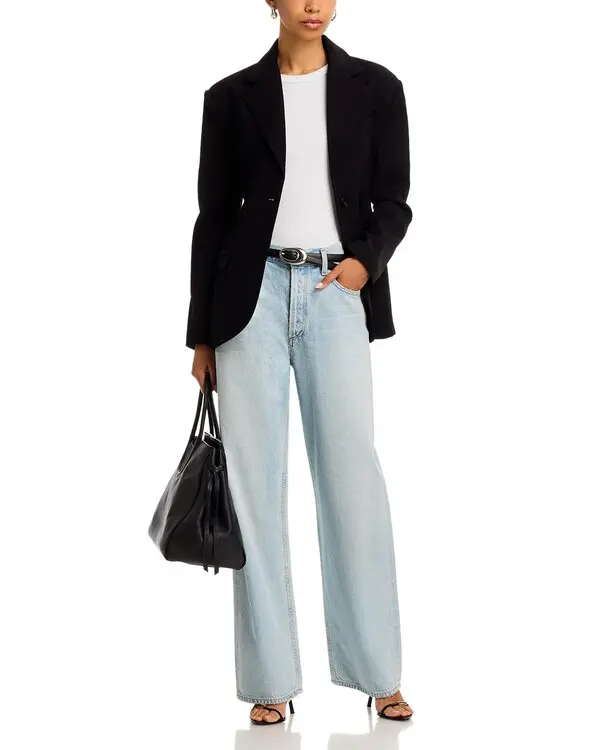 Line & Dot Ida Hourglass Blazer - Black