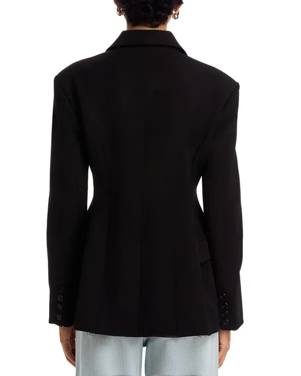 Line & Dot Ida Hourglass Blazer - Black