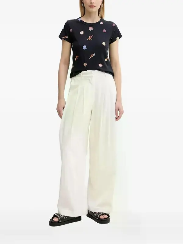 Rag & Bone Seashell-print T-shirt - Black