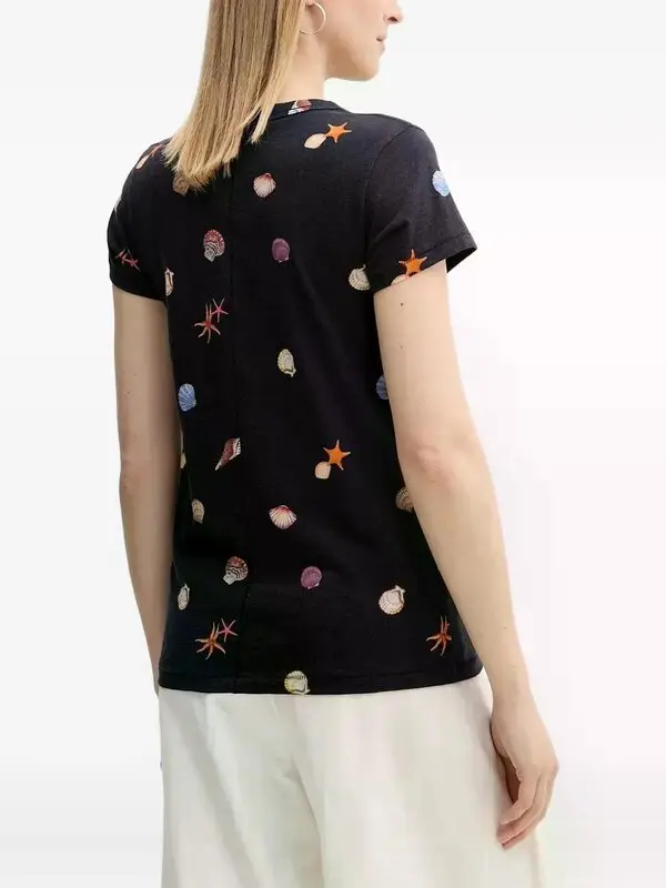 Rag & Bone Seashell-print T-shirt - Black