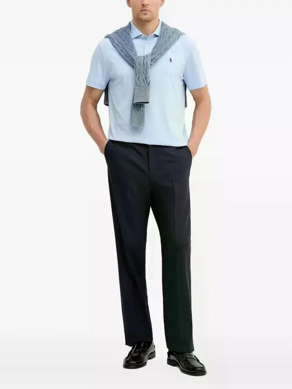 Polo Ralph Lauren Logo-embroidery Patterned Polo Shirt