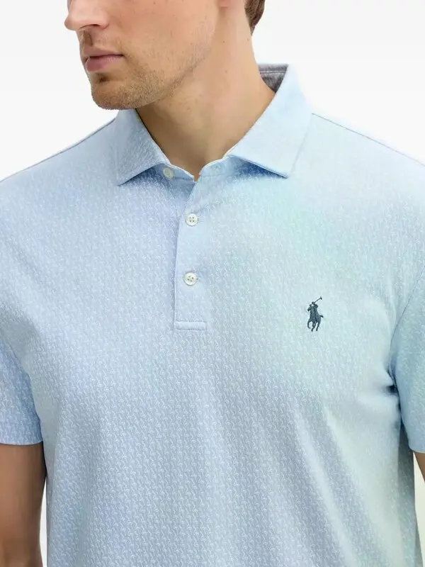 Polo Ralph Lauren Logo-embroidery Patterned Polo Shirt