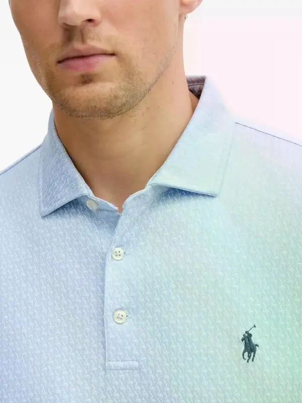 Polo Ralph Lauren Logo-embroidery Patterned Polo Shirt