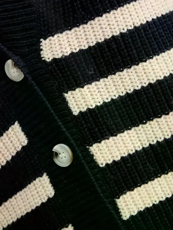 Munthe Striped Button-down Cardigan