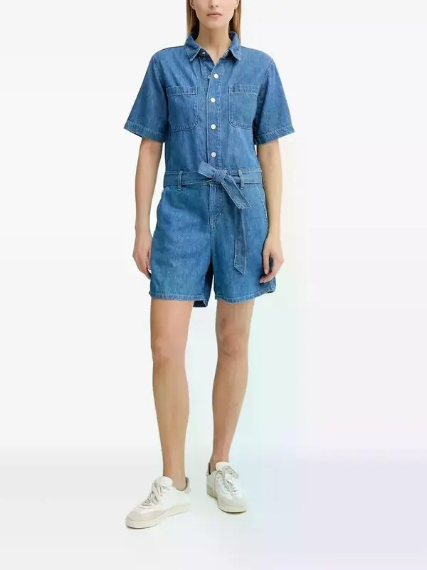 Marc O'polo Denim Button-fastening Jumpsuit - Blue
