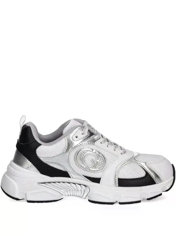 Guess Metallic Panelled Mesh Sneakers