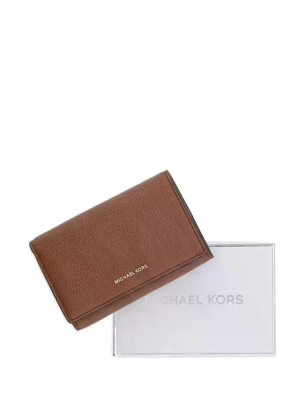 Michael Kors Embossed Leather Wallet - Brown