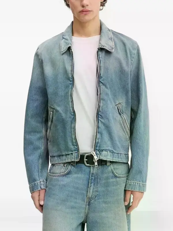 WON HUNDRED Zip-front Denim Jacket