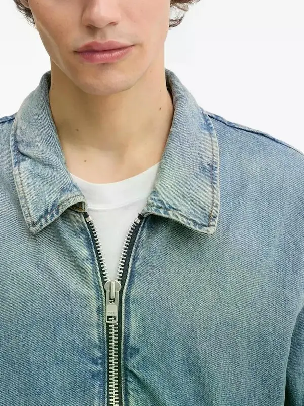 WON HUNDRED Zip-front Denim Jacket