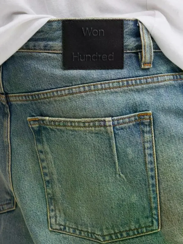 WON HUNDRED Frayed Denim Shorts