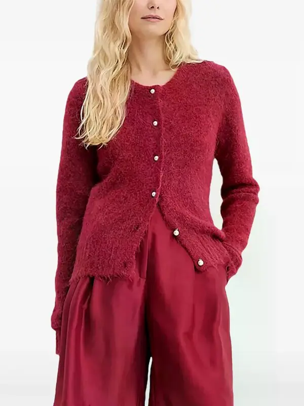 Munthe Button-front Textured Cardigan