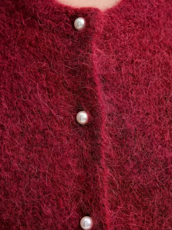 Munthe Button-front Textured Cardigan