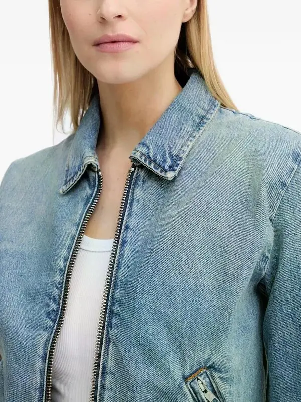 WON HUNDRED Zip-fastening Denim Jacket