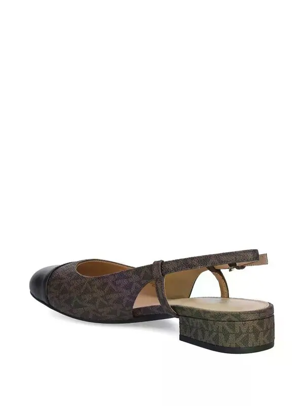 Michael Kors Monogram Cap-toe Slingback Pumps