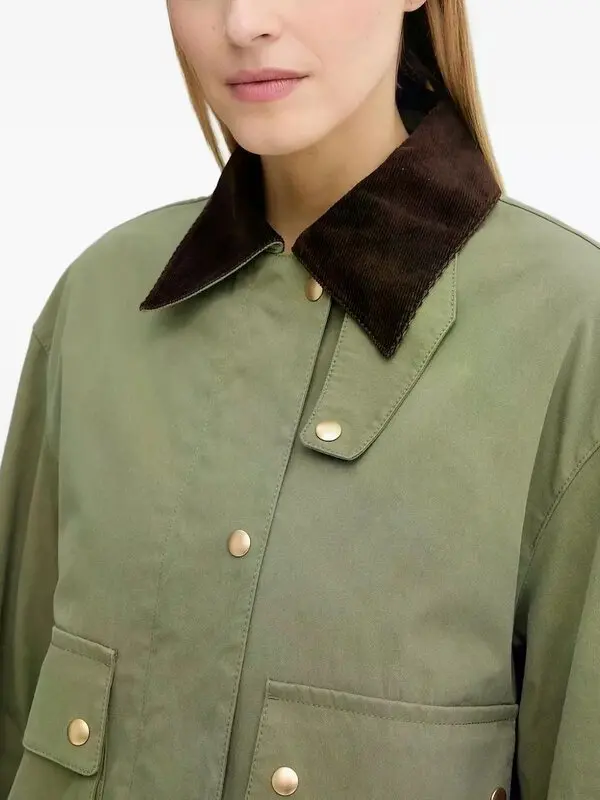 Marc O'polo Buttoned Jacket With Corduroy Collar