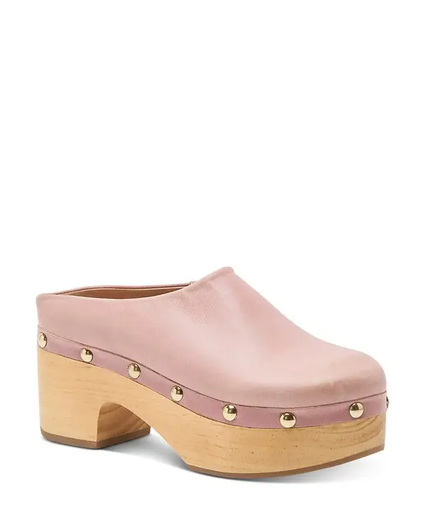 Free People Calli Studded Clogs - Blush