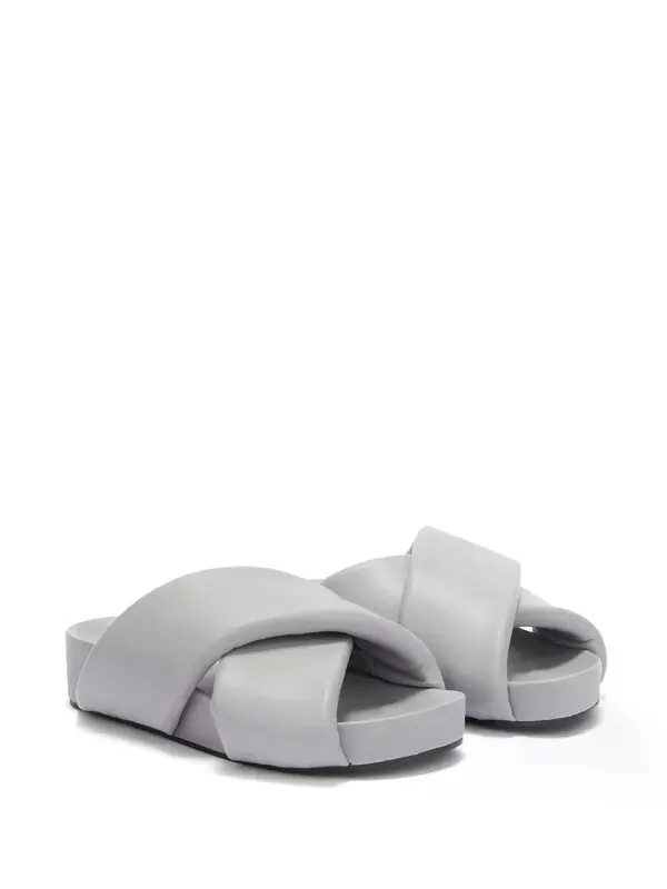 JIL SANDER Cross-over Leather Sandals