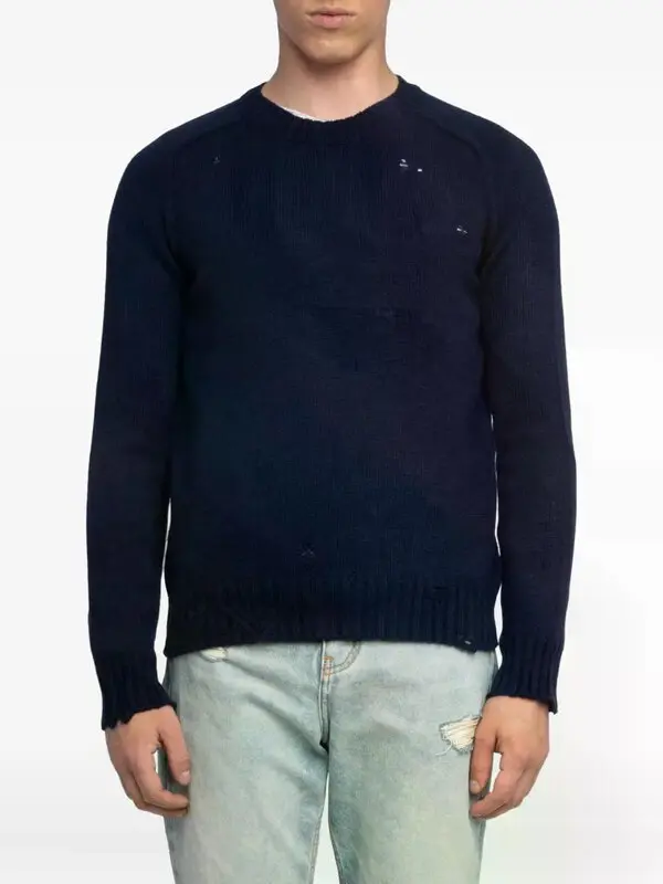 Zadig&Voltaire Crew Neck Wool Blend Sweater