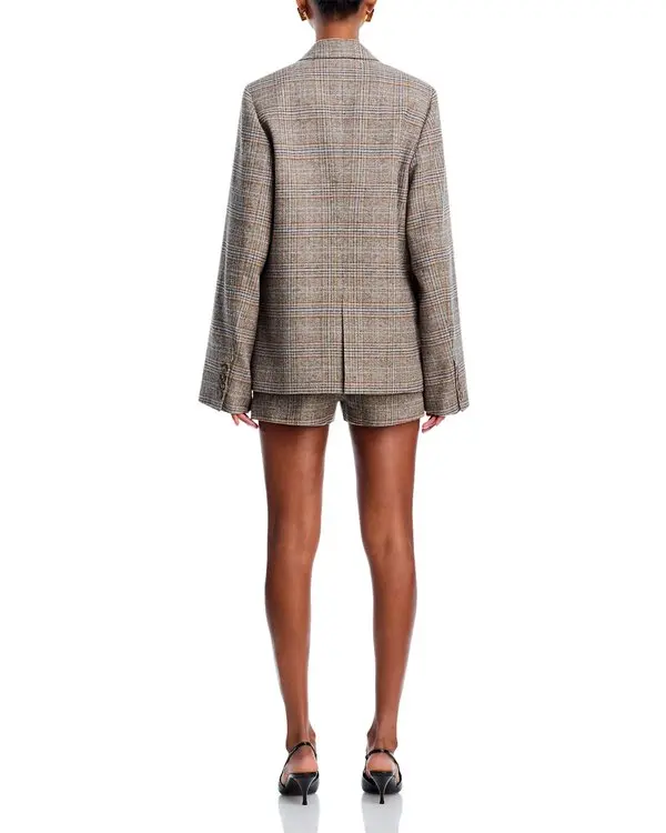 GUIZIO Patch Pocket Tartan Shorts