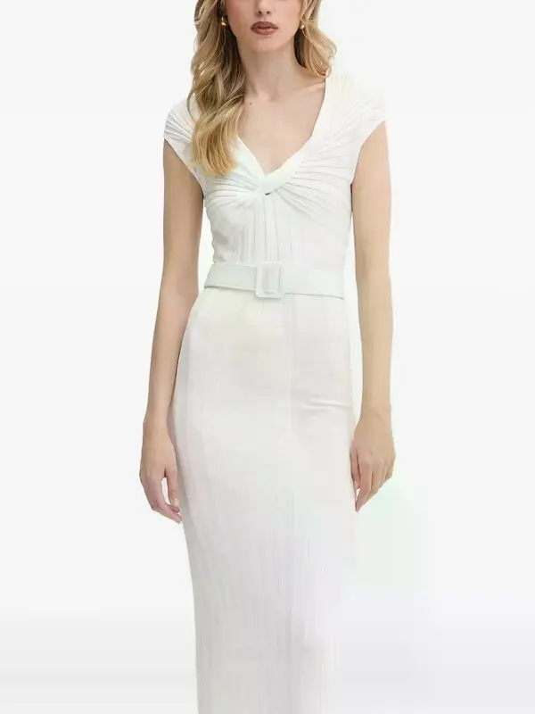 Liu Jo Twist-front Belted Midi Dress