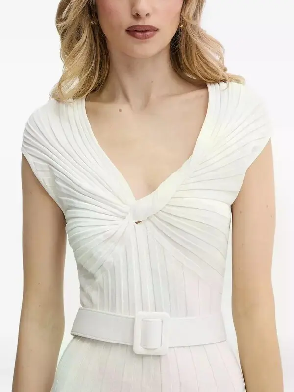Liu Jo Twist-front Belted Midi Dress