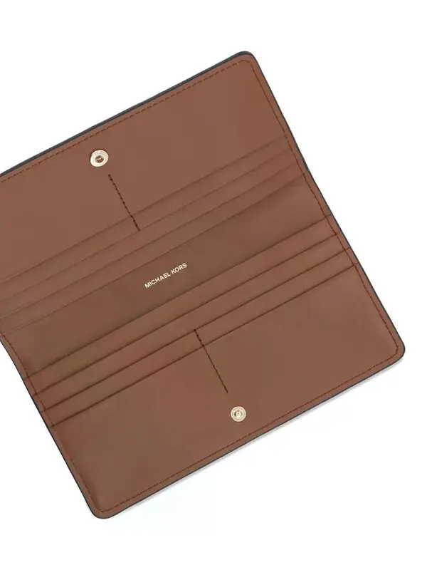 Michael Kors Logo-detail Leather Wallet - Brown