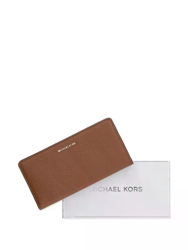 Michael Kors Logo-detail Leather Wallet - Brown
