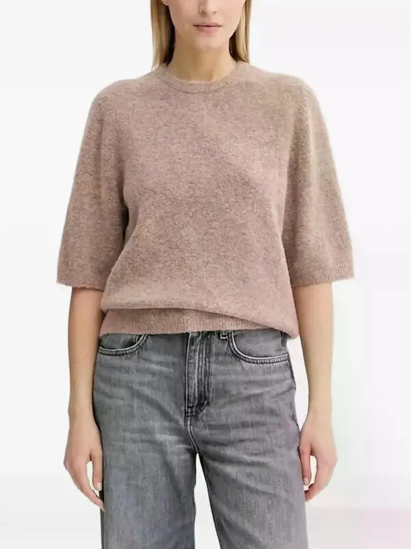 GESTUZ Crew Neck Sweater - Pink