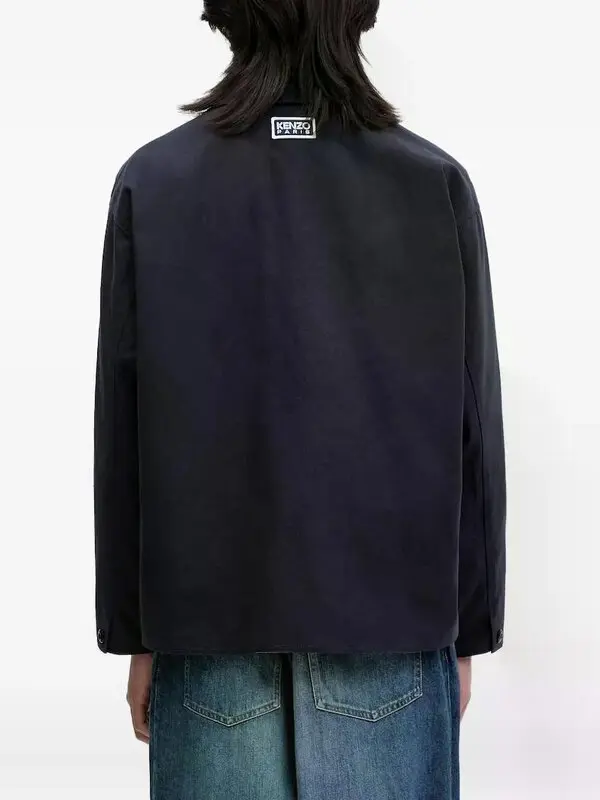 Kenzo Floral-embroidered Button-up Shirt Jacket