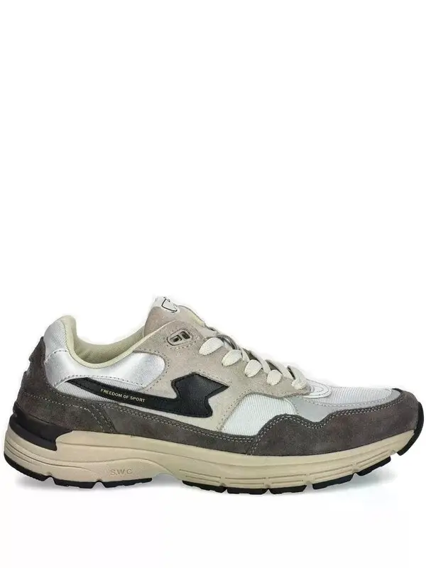 S.W.C STEPNEY WORKERS CLUB Amiel S-strike Suede Lace-up Sneakers - Grey