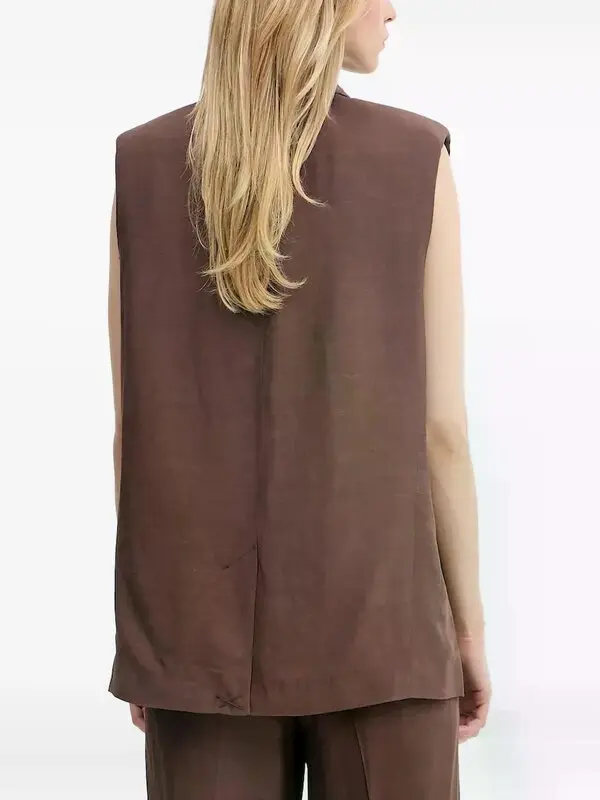 SAMSOE SAMSOE Padded-shoulder Sleeveless Blazer