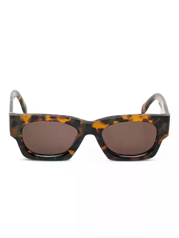 Palm Angels Square-frame Sunglasses - Brown