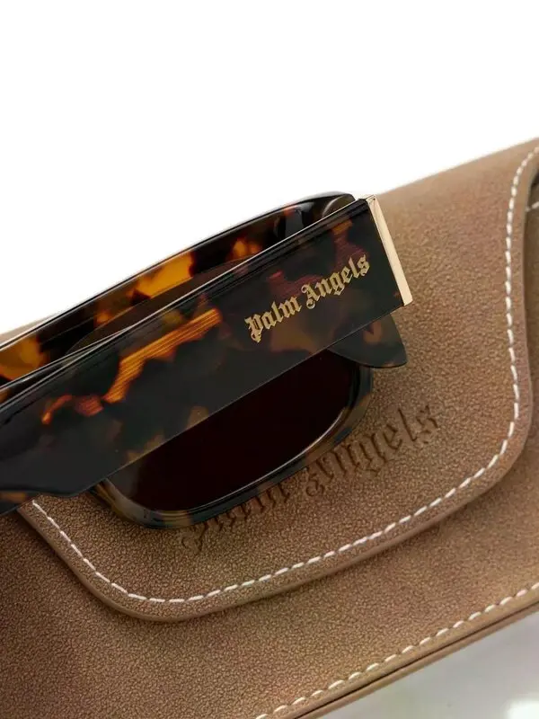 Palm Angels Tortoiseshell Rectangle Sunglasses