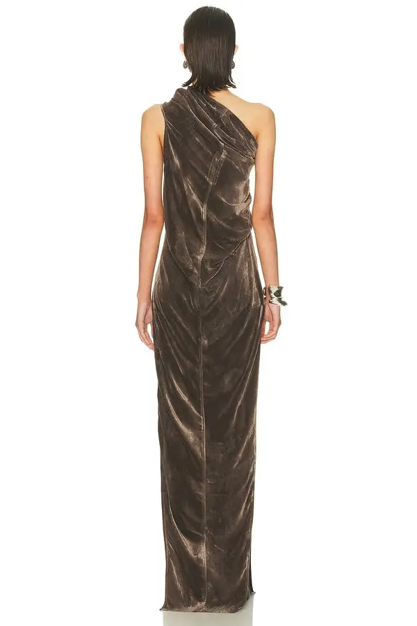 Rick Owens Athena Arrowhead Gown - Darkdust