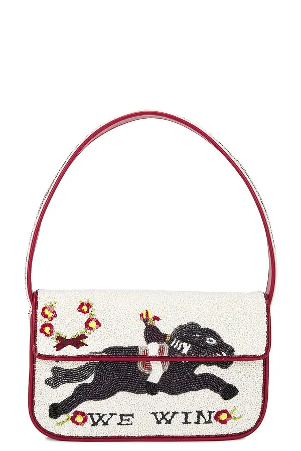 Staud Tommy Beaded Bag - Derby
