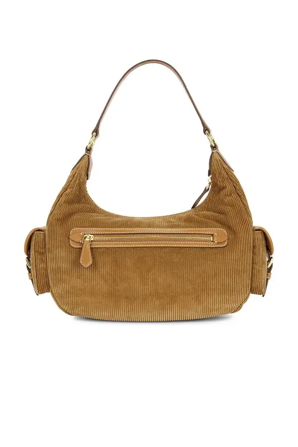 Miu Miu Velluto Righe Shoulder Bag - Cannella